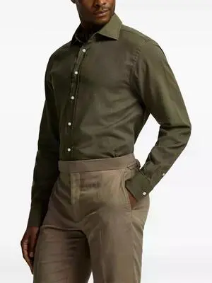 Ralph Lauren Purple Label Long-sleeves Cotton Shirt - Green