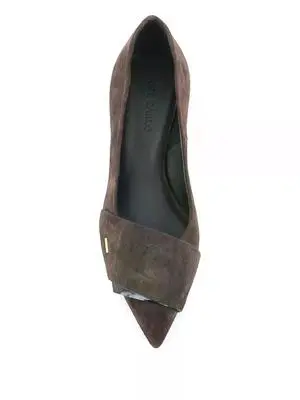 DEL CARLO 55mm Pointed Toe Suede Pumps