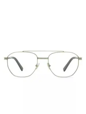 Zegna Pilot-frame Glasses - Grey