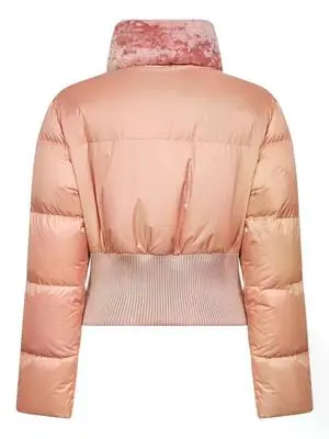 Fendi Quilted Shearling-collar Jacket - Pink
