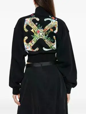 Off-White Floral Zip Knitwear