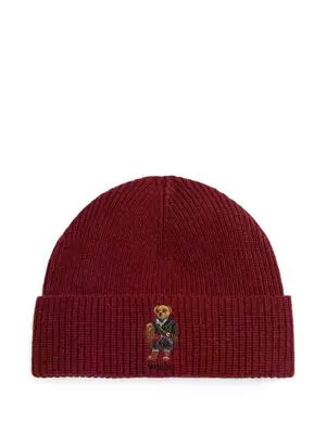 Ralph Lauren Ribbed-knit Beanie Hat - Red
