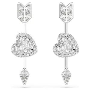 SWAROVSKI Idyllia Drop Earrings - White