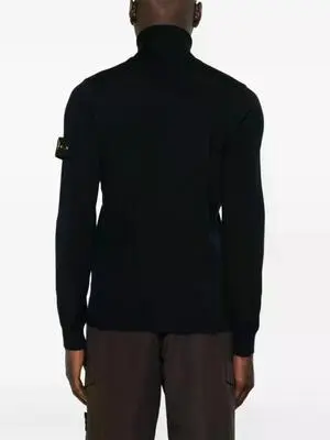 Stone Island Logo-patch Turtleneck Sweater
