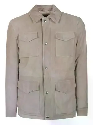 Eleventy Suede Shirt Jacket