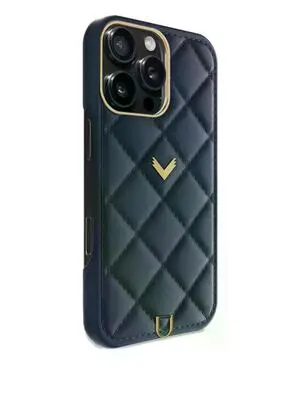VELANTE Quilted Leather Iphone Case