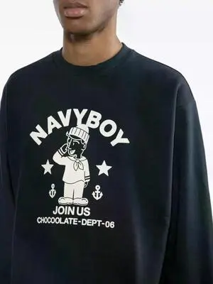 CHOCOOLATE Logo-printed Sweatshirt - Blue