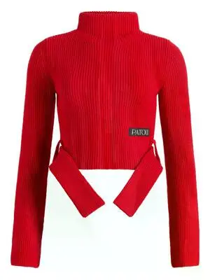 PATOU Ribbed Mock-neck Top