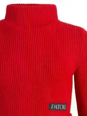 PATOU Ribbed Mock-neck Top