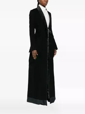 MARC LE BIHAN Satin-lapel Single-breasted Coat