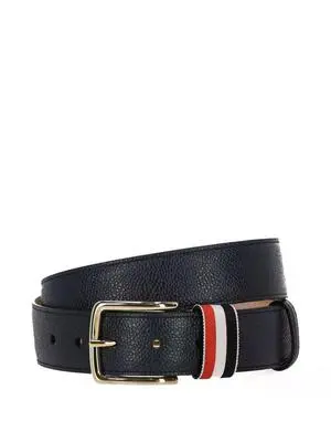 Thom Browne Striped Buckle Belt - Blue