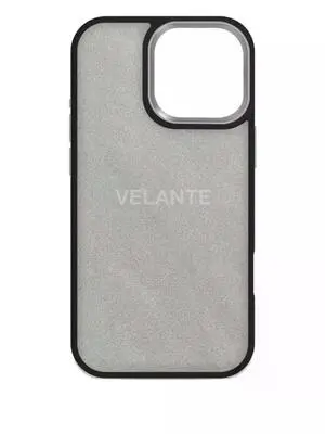 VELANTE Quilted-leather Iphone 16 Pro Phone Case - Night Blue - Blue