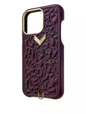 VELANTE Flower-embossed Iphone 16 Pro Case