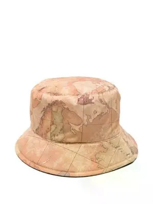 ALVIERO MARTINI 1° CLASSE Map-print Bucket Hat - Neutrals