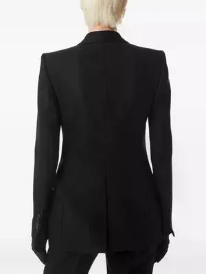 TOM FORD Double-breasted Wool Blazer - Black