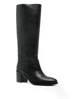 P.a.r.o.s.h Knee-high Block-heel Boots - Black