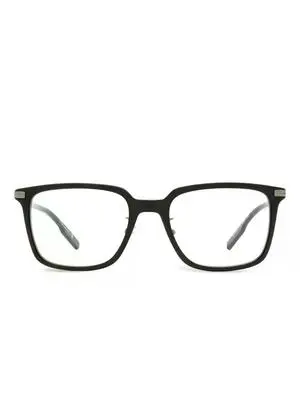 Zegna Stepped Browline Square Glasses