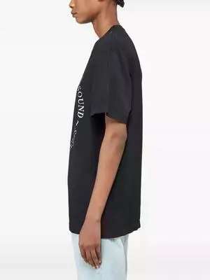 SILENT SOUND Circular-logo T-shirt