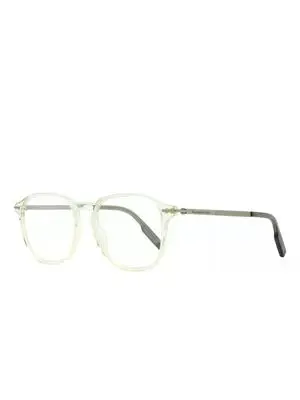 Zegna Square-frame Glasses With Keyhole Bridge