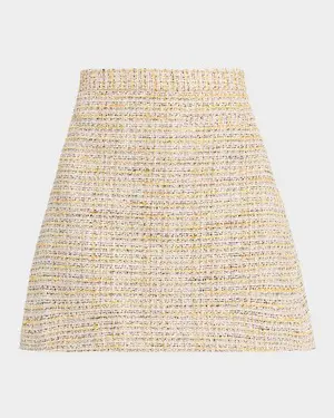Theory A-line Tweed Mini Skirt