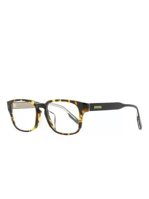 Zegna Rectangular Full Rim Eyeglasses