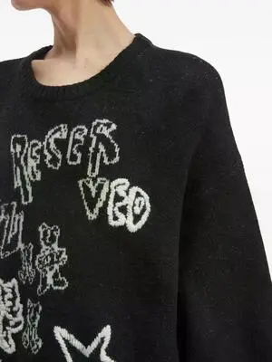Izzue Graphic-print Crew-neck Sweater