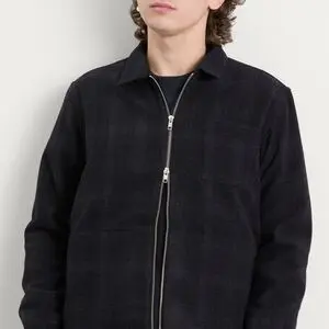 You Must Create Bowie Check Jacket - Black/charcoal