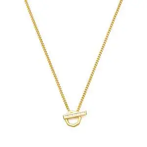 MISSOMA X Lucy Williams T-bar Hex Pendant Necklace - Gold
