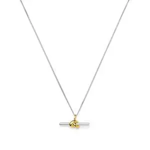 MISSOMA X Lucy Williams T-bar Knot Pendant Necklace - Gold