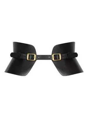 MAISON CLOSE Leather Corset Belt - Black