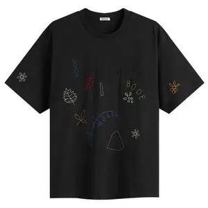BODE Embroidered Field Guide T-shirt - Black