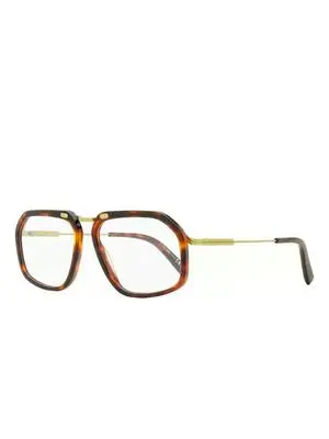 Zegna Rectangular Single-bridge Eyeglasses