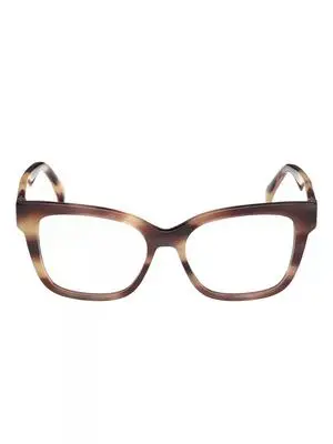 Max Mara Tortoiseshell Square-frame Eyeglasses - Brown