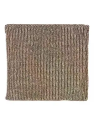 Eric Bompard Ribbed Snood - Brown