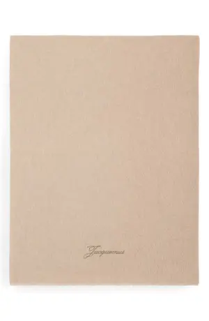 Jacquemus L'écharpe Tailleur Wool & Cashmere Scarf - Beige 150