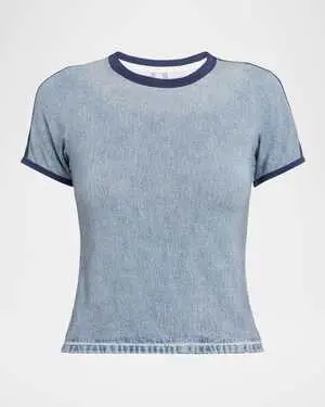 Rag & Bone Miramar Track Baby Tee - Coney