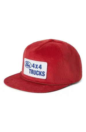 Brixton Ford 4x4 Hp Trucker Hat - Candy Apple Red