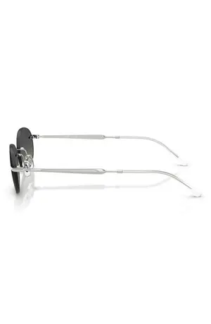 Ray-ban 54mm Gradient Rimless Oval Sunglasses - Silver/grey Gradient
