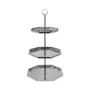 JULISKA Graham 3-tier Serving Tray - Silver