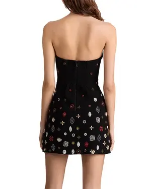 Alice + Olivia Iva Embellished Mini Dress