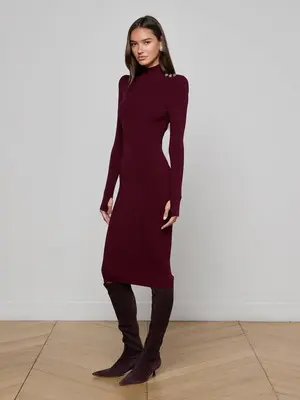 L'Agence Larelle Midi Dress