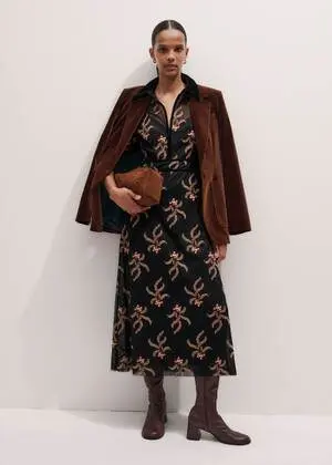 ME+EM Floral Embroidered Maxi Dress