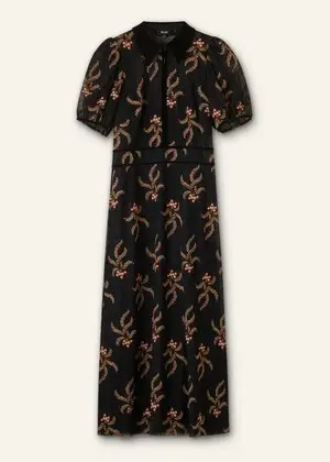 ME+EM Floral Embroidered Maxi Dress