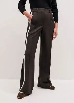 ME+EM Contrast Side Stripe Relaxed Pant