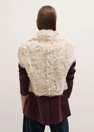 ME+EM Shearling Layering Shrug