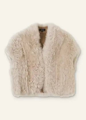 ME+EM Shearling Layering Shrug