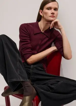 ME+EM Merino Cashmere Slim Knit Shirt