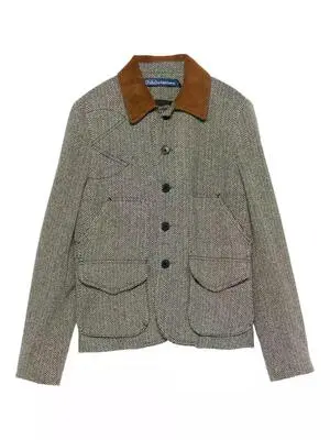 Polo Ralph Lauren Suede-trim Herringbone Jacket