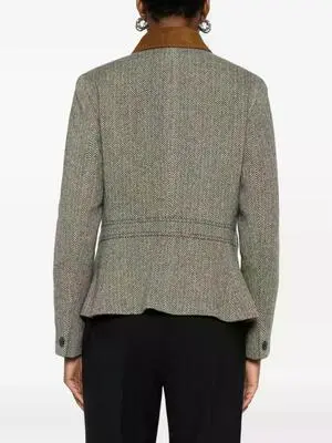Polo Ralph Lauren Suede-trim Herringbone Jacket