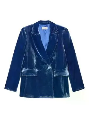 Malìparmi Double-breasted Velvet Blazer